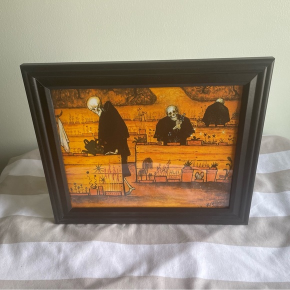 Art | Garden Of Death Hugo Simberg Framed Print 12x1 Skeleton 1896 ...